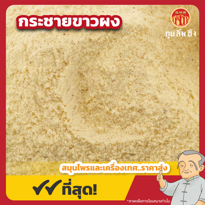 กระชายขาวผง (Fingerroot Powder) 凹唇姜粉 ขนาด 1 กิโลกรัม - kuilimhuengrawmat